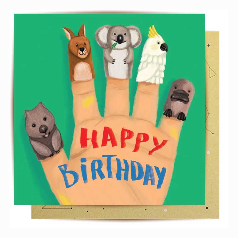 La La Land Card - Aussie Puppets Birthday