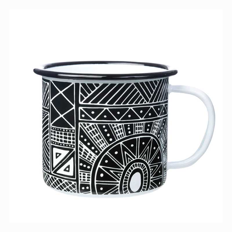 Aboriginal Enamel Mug Fiona Puruntatameri